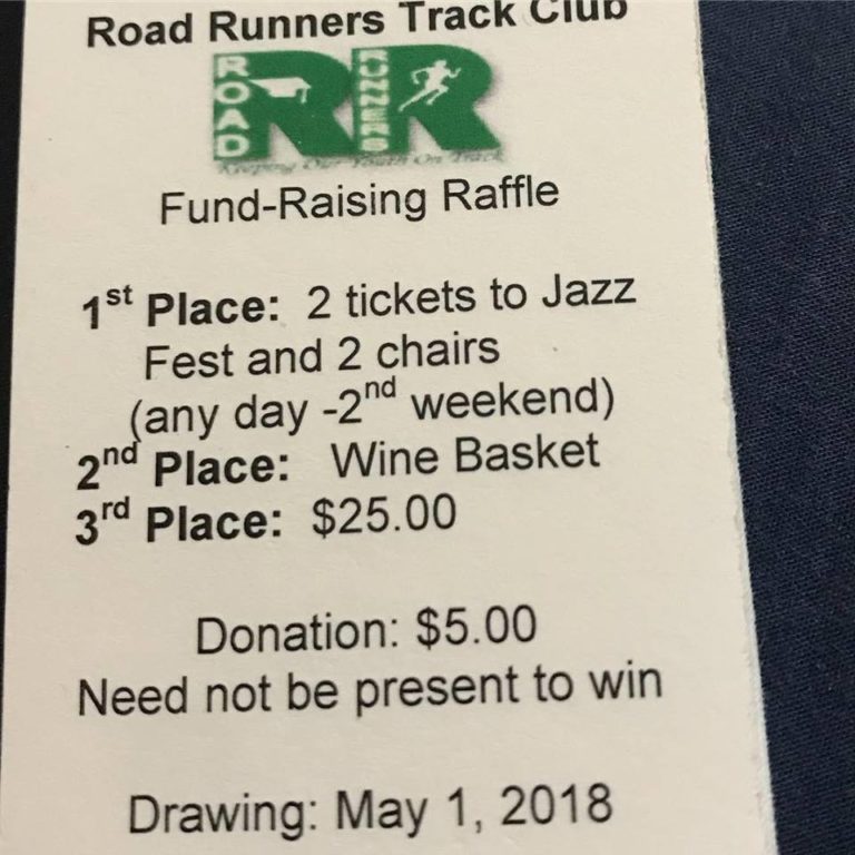 Raffle Tickets – Road Runners Track Club